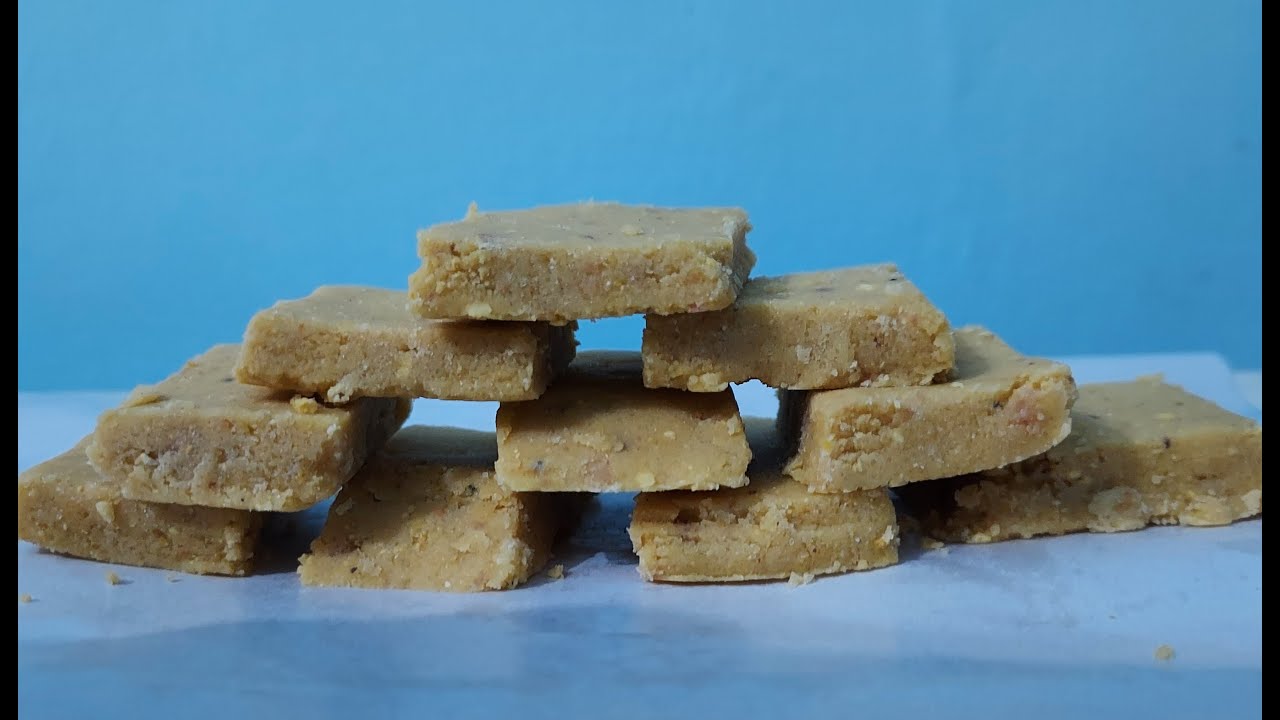 Halkova Sweet | Roasted Gram Barfi | Halkova recipe | 90's kids ...