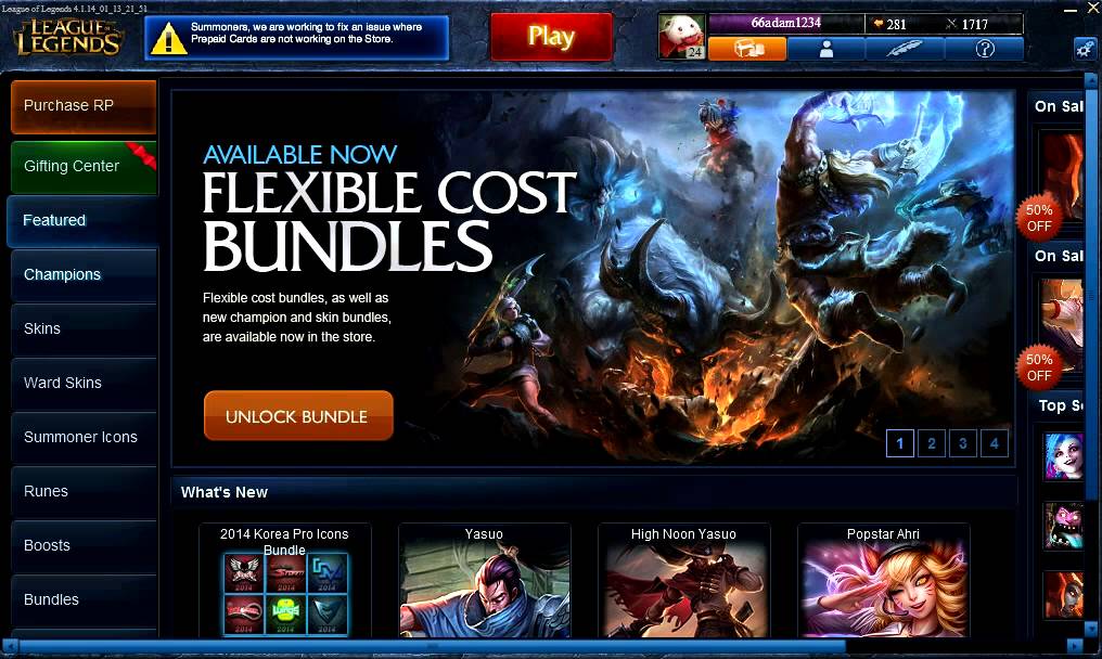 LOL: how to buy on sale champions - YouTube