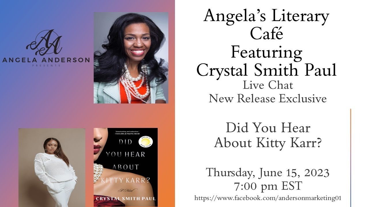 Angela's Literary Cafe' with Crystal Smith Paul - YouTube