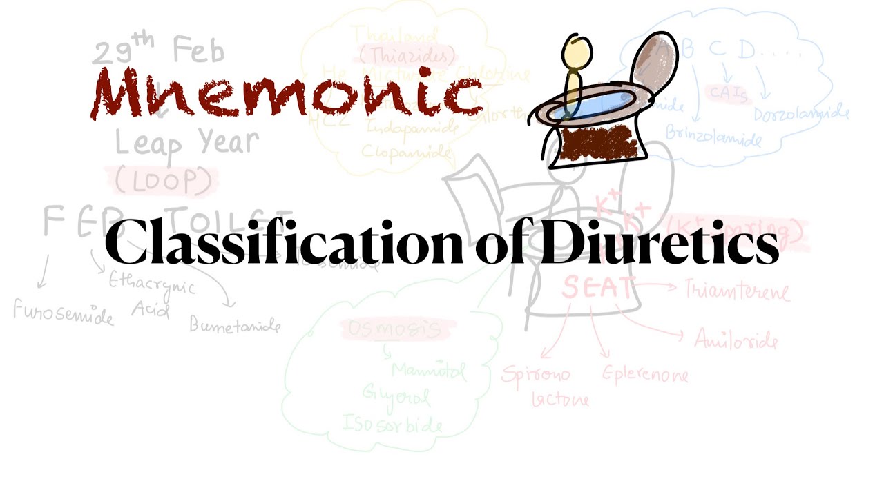 Diuretics Classification | MNEMONIC | Renal Pharmacology | MindNotTired ...
