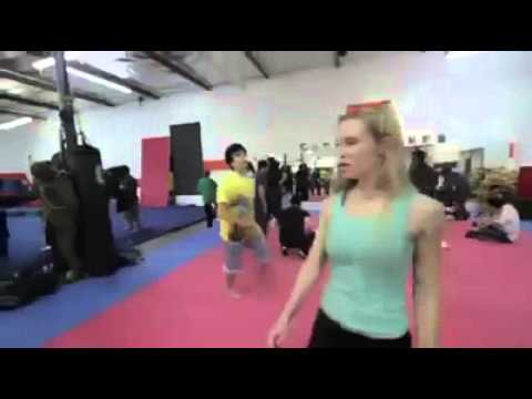 Beautiful Blonde Karate Girl