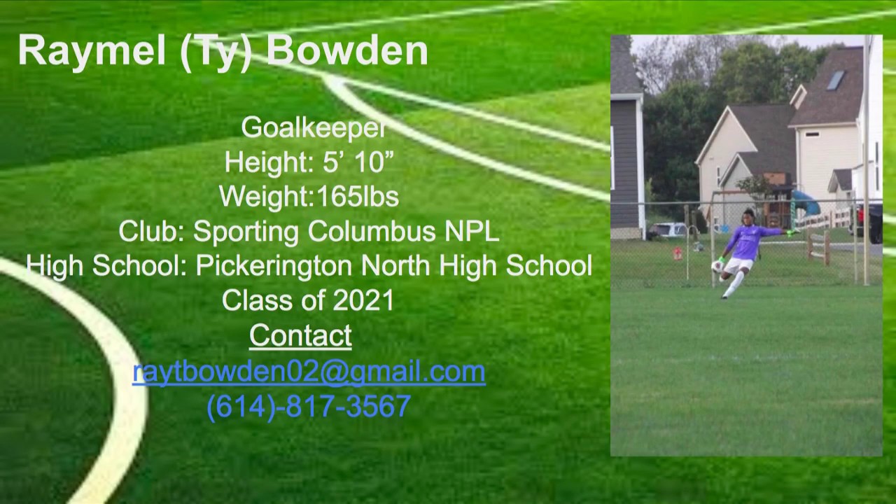 Raymel Bowden- College Men's Soccer Goalkeeper Recruitment Video- Class ...