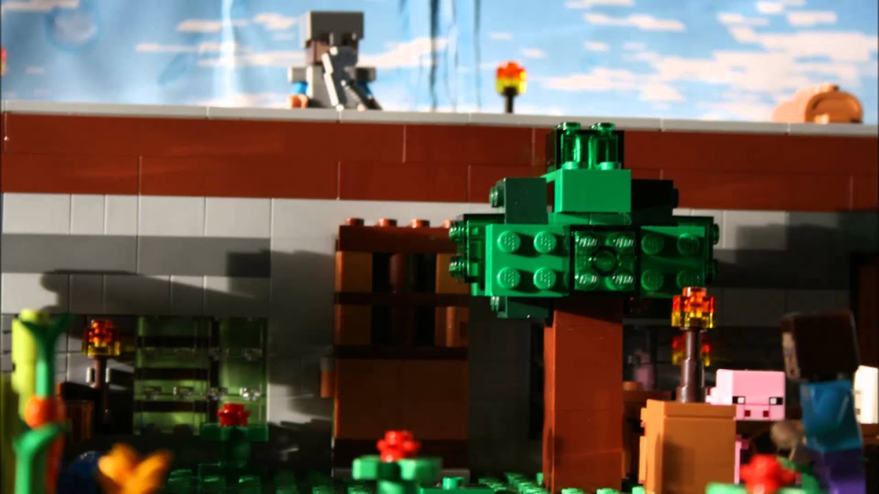 My first Lego Minecraft Stop Motion movie - YouTube