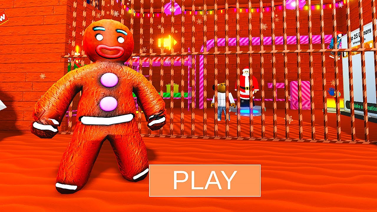 GINGERBREAD'S PRISON RUN OBBY ROBLOX - YouTube