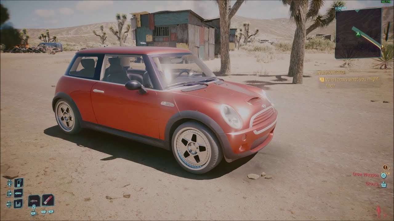 CYBERPUNK 2077 - Driving the Mini Cooper S R53 - YouTube