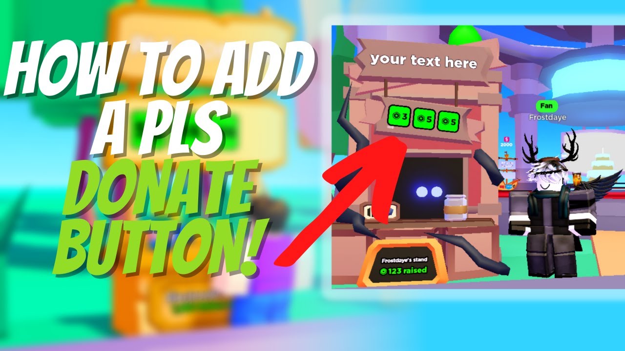 How to add BUTTONS to your PLS DONATE sign - YouTube