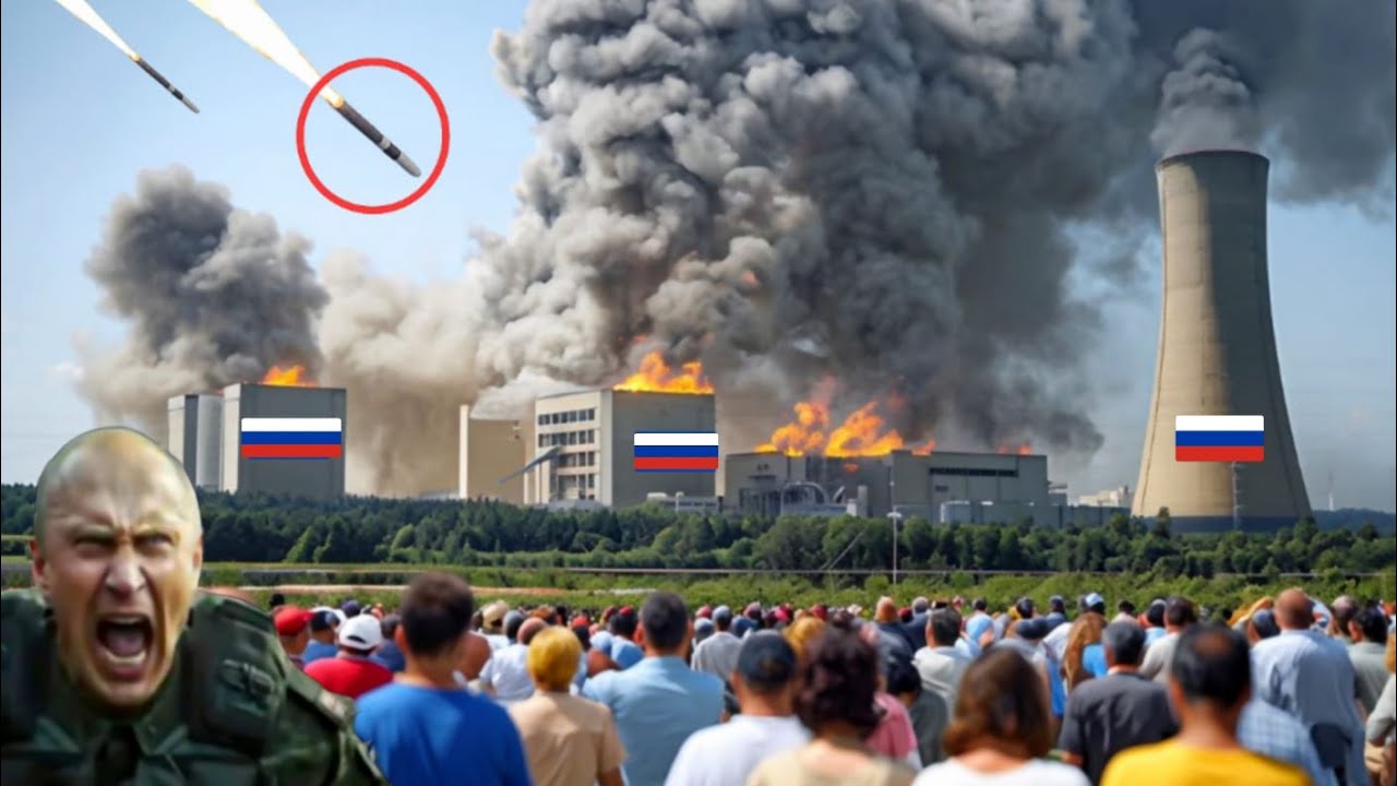 Today! Russia's nuclear reactor industrial plant was destroyed, look ...