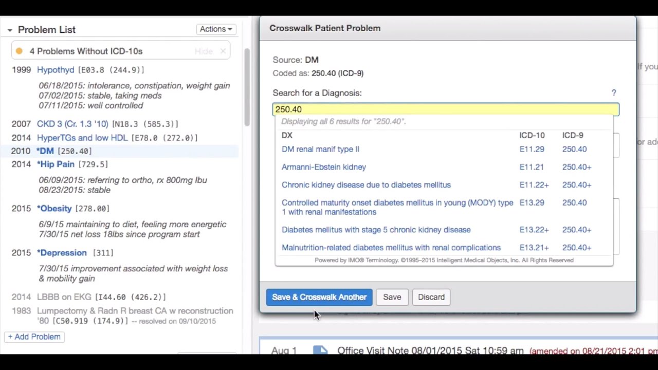 ICD-10 fast crosswalking and seamless transition in ElationEMR - YouTube