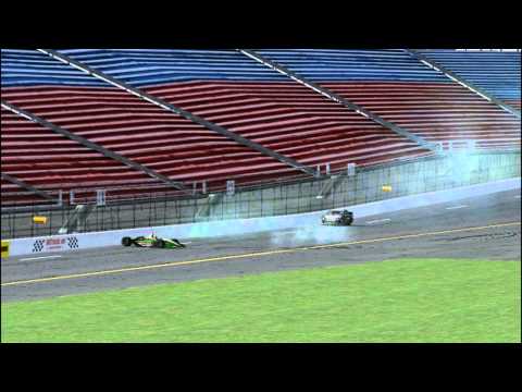 rFactor - NASCAR x IndyCar - Wreck!!!
