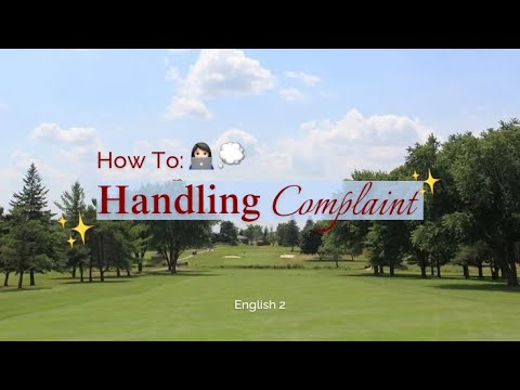 How To Handling Complaint | Jeni Anggraini (1712424081) & Kafkia ...