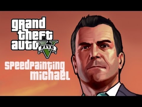 GTA 5 Michael speedpainting!! by davide ruvolo speedpainter - YouTube