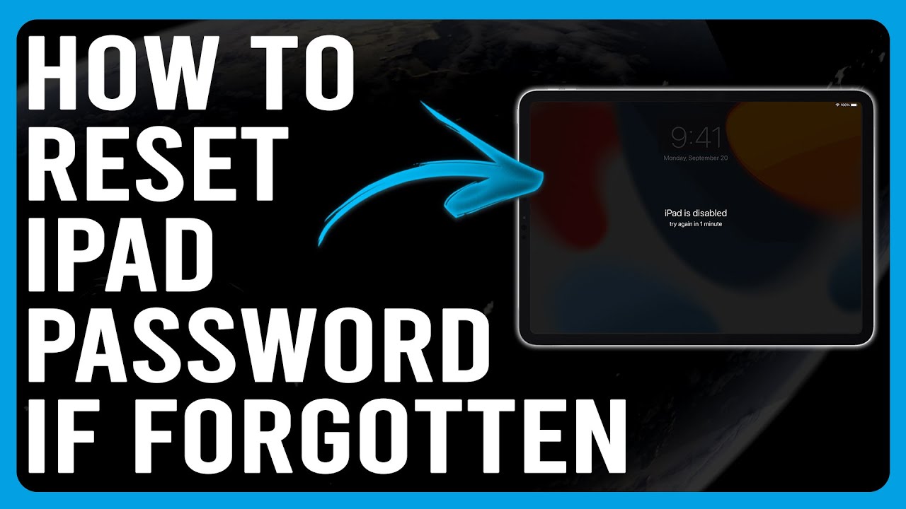 How To Reset iPad Password If Forgotten (How To Restore iPad Password ...