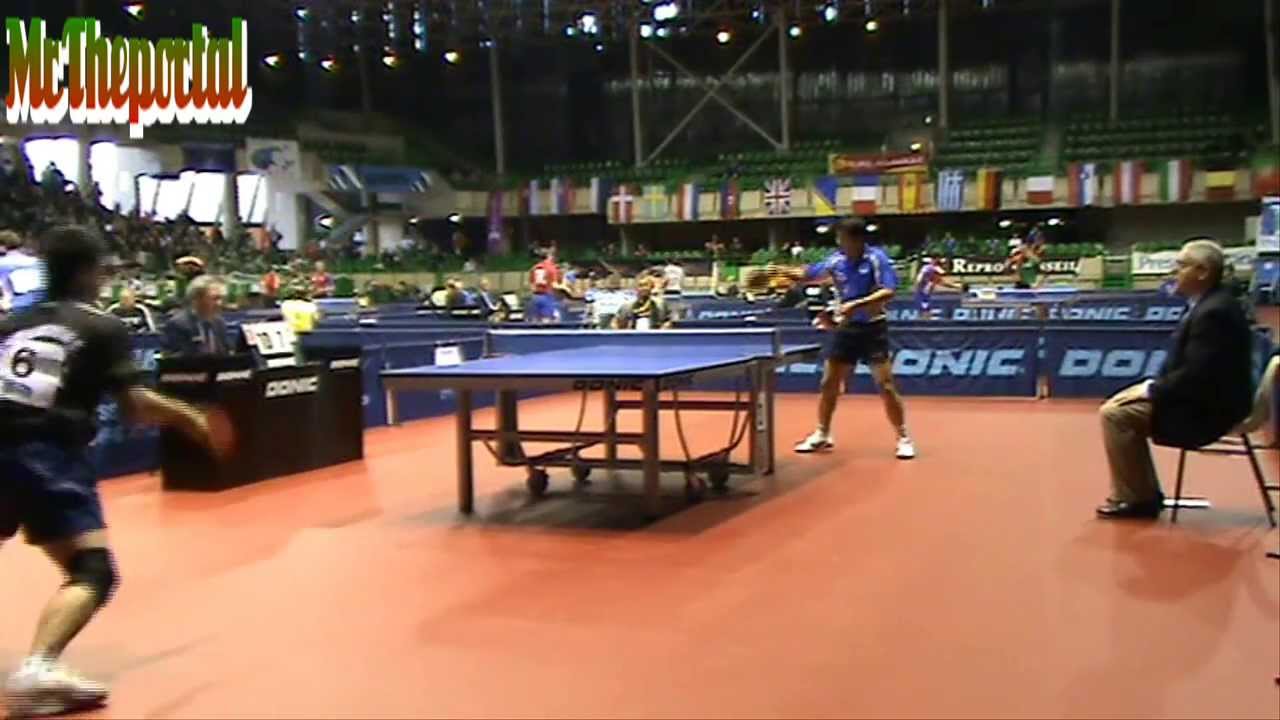 Table Tennis - Chen Weixing Vs Yang Min - Nantes 2009 (Coach Camera ...