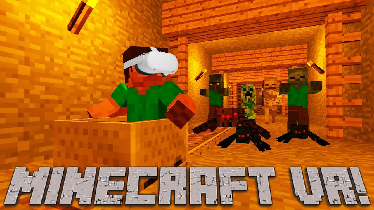 Mining in Minecraft VR is TERRIFYING! - Minecraft VR (QuestCraft) - YouTube
