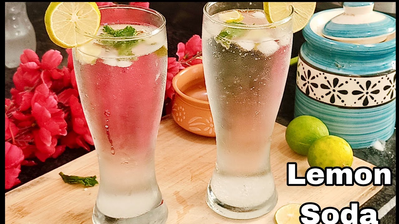 How to make Fresh Lemon Soda | Lemon Soda Recipe | Soda Lemon Juice ...