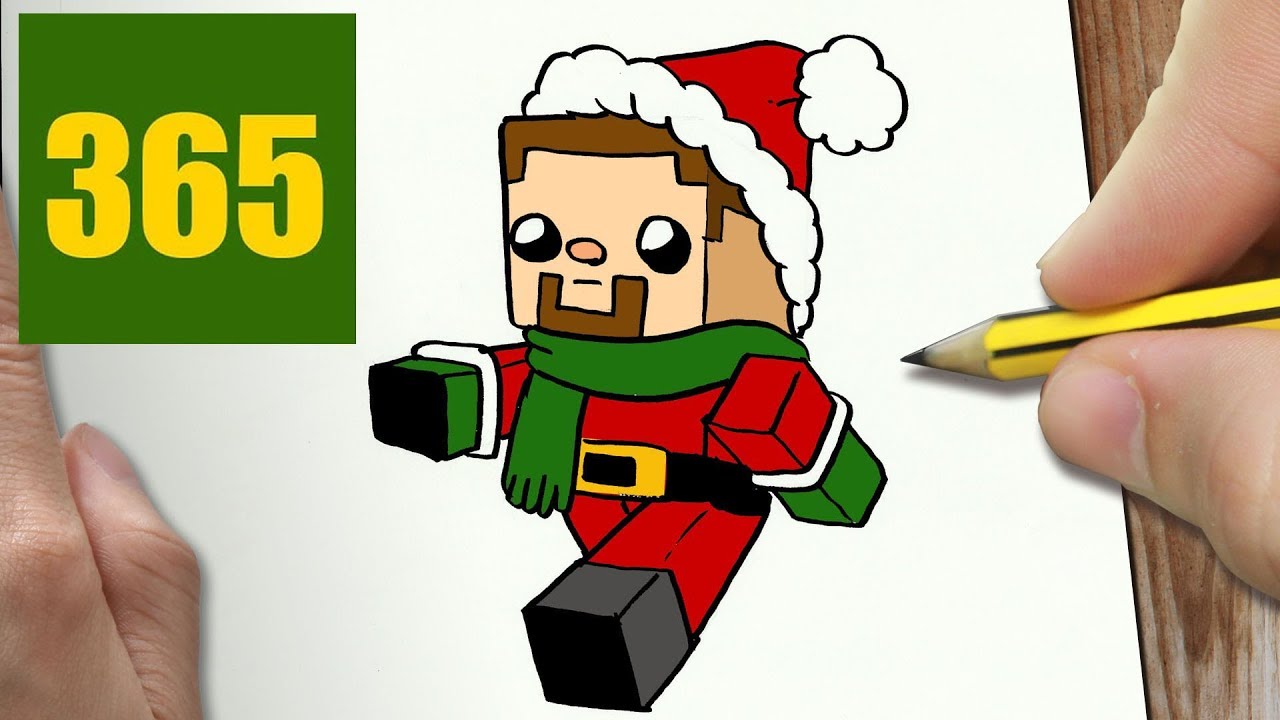 hur man ritar STEVE KAWAII STEG FÖR STEG - kawaii ritningar lätt - YouTube