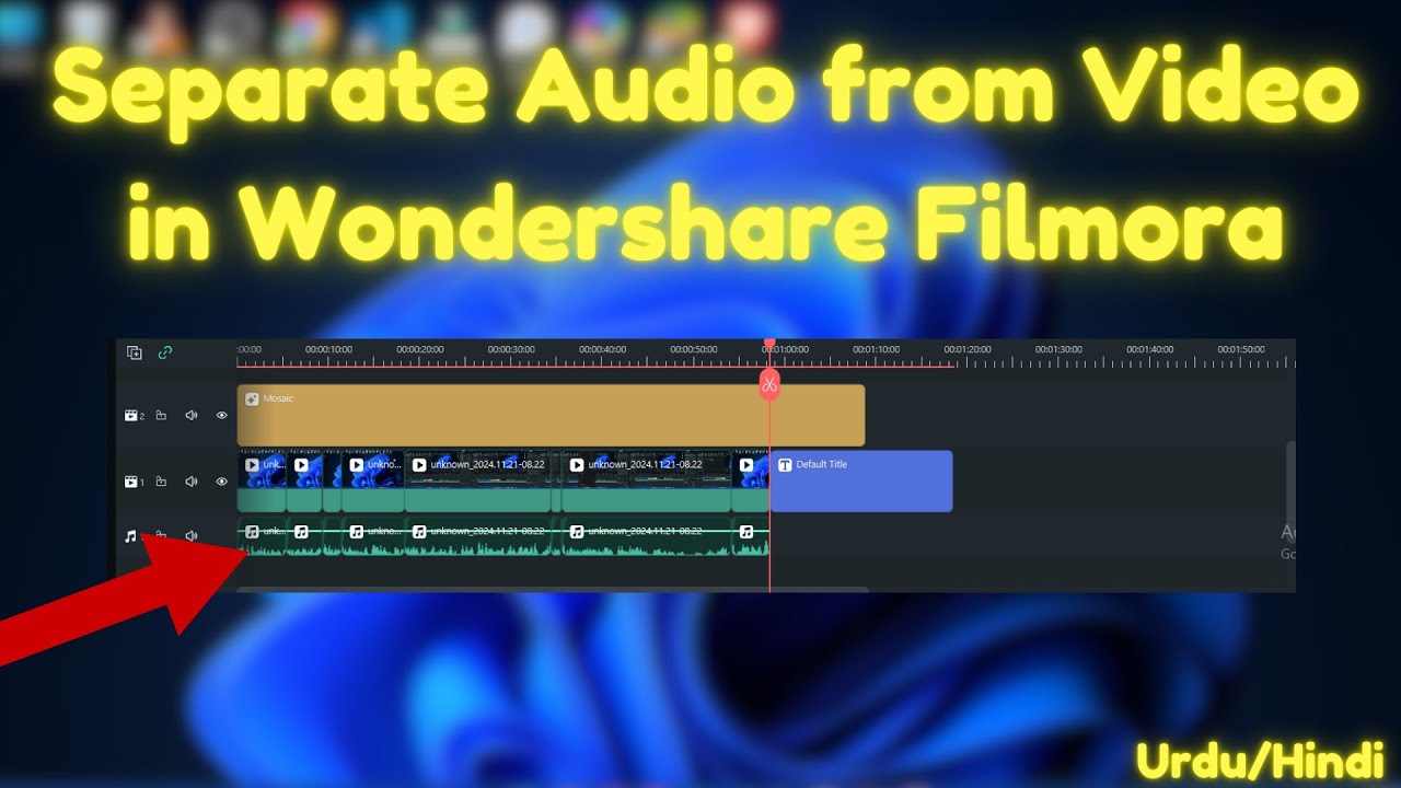 How to Separate Audio from Video in Wondershare Filmora - YouTube