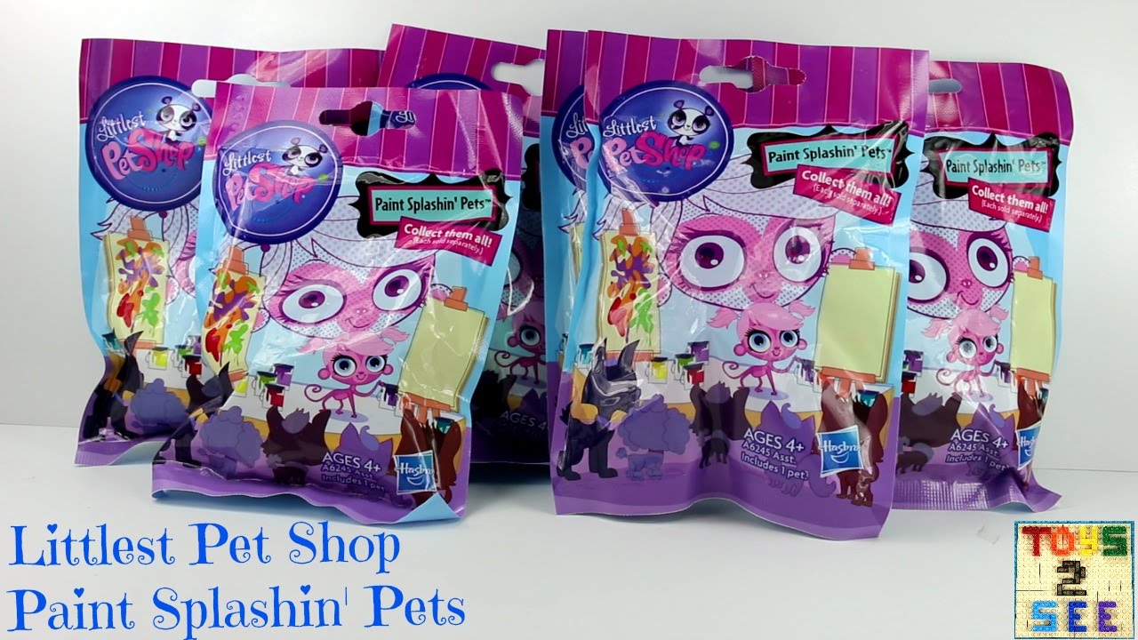 Littlest Pet Shop LPS Paint Splash Blind bag Opening Six(6) To Open ...