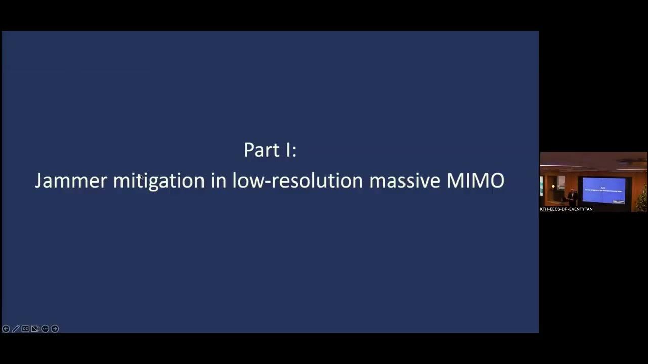 Christoph Studer - Jammer Mitigation in Multi-Antenna Systems - YouTube