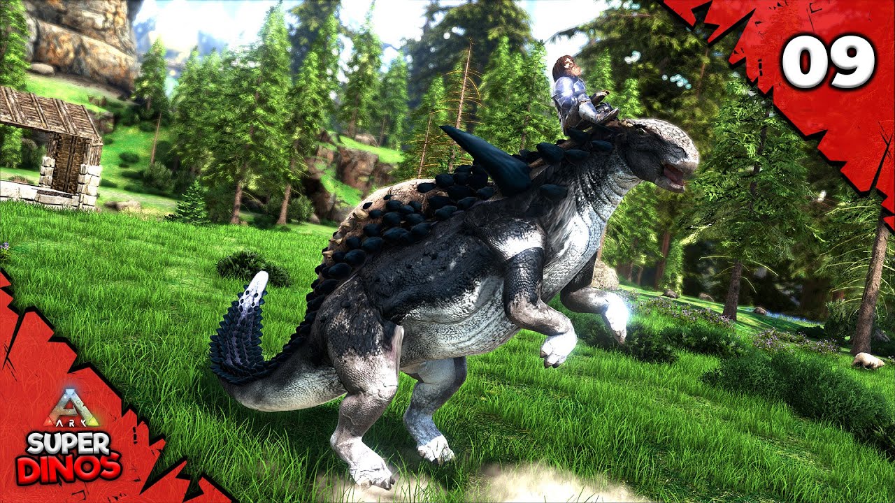 ARK Super DINOS - O Farmador de Metal SAUROPELTA [EP09] - YouTube