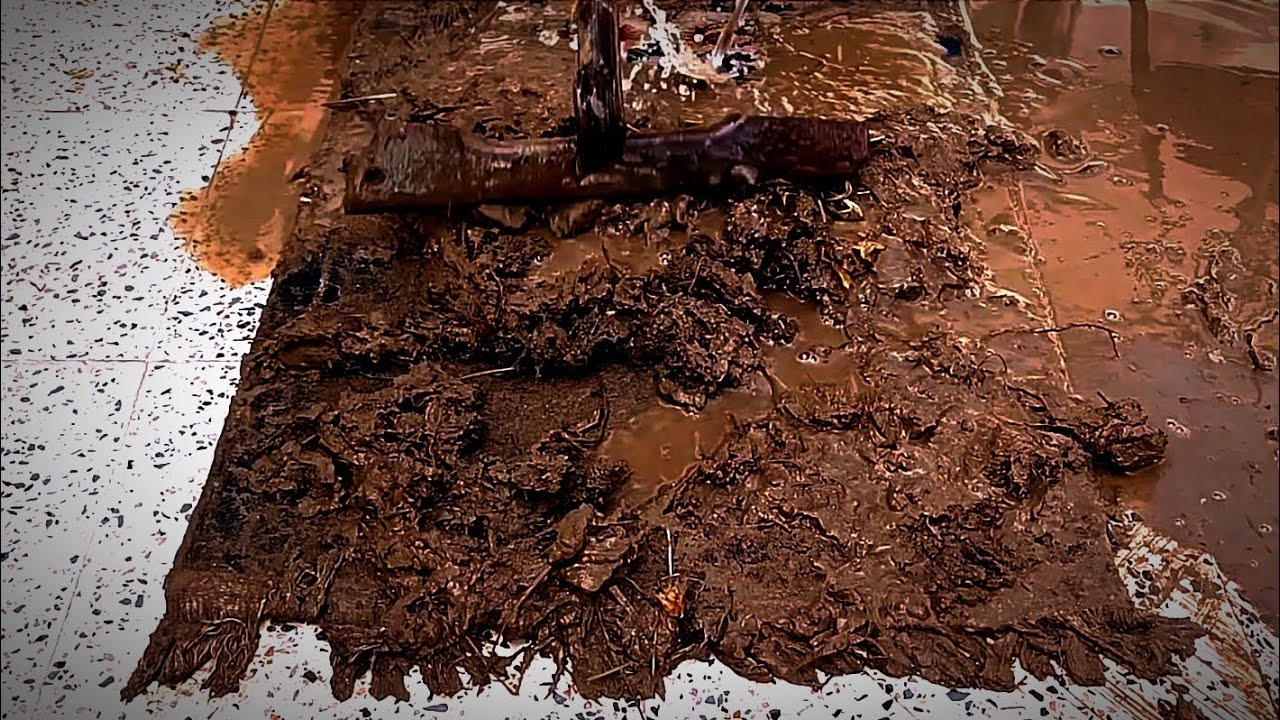 oddly satisfying video/amazing idea cleaning 2 rug very dirty slime ...