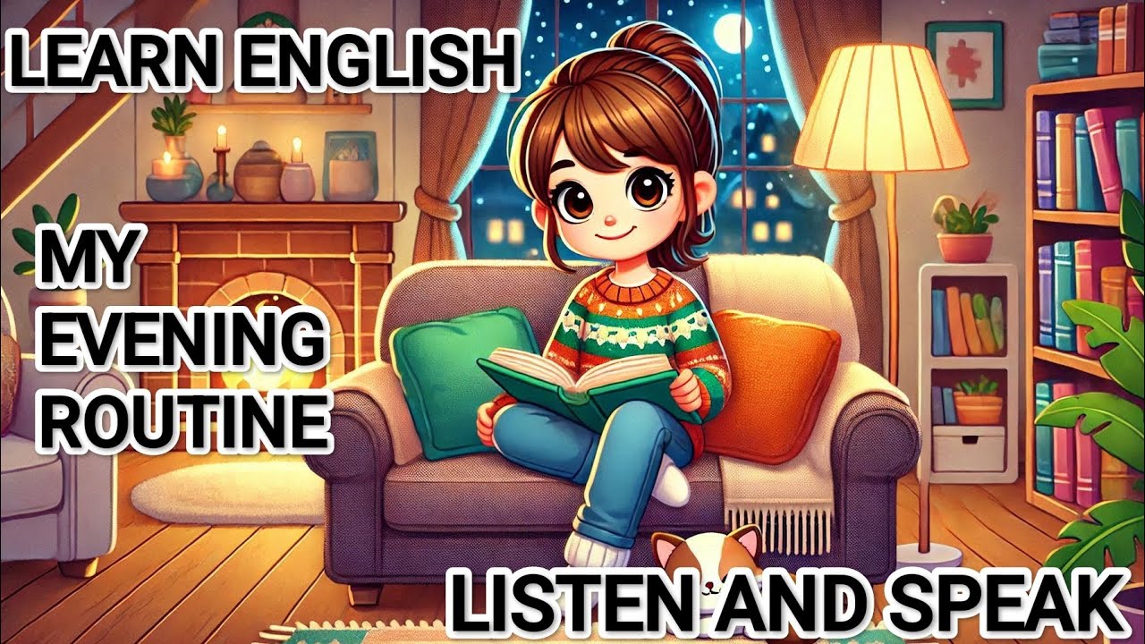My Evening Routine Story | Learn English Through Listening and Speaking ...