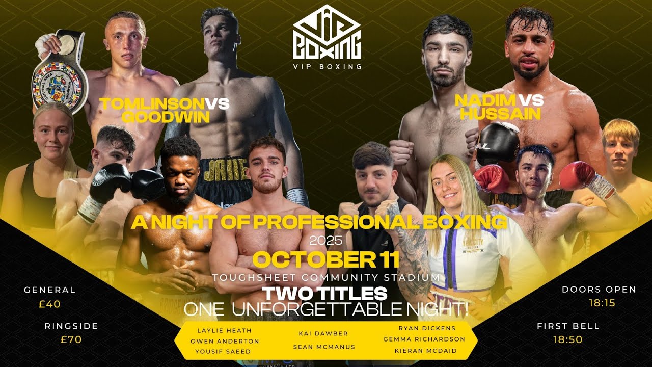 Live Championship boxing from VIP's Bolton show (22.11.25) - YouTube