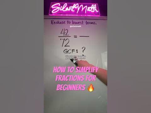 EASY WAY TO SIMPLIFY FRACTIONS WITHOUT USING GCF #fractions # ...