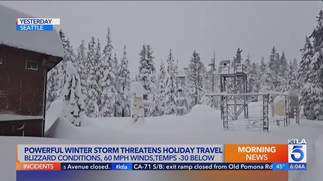 Winter storm threatens holiday travel - YouTube
