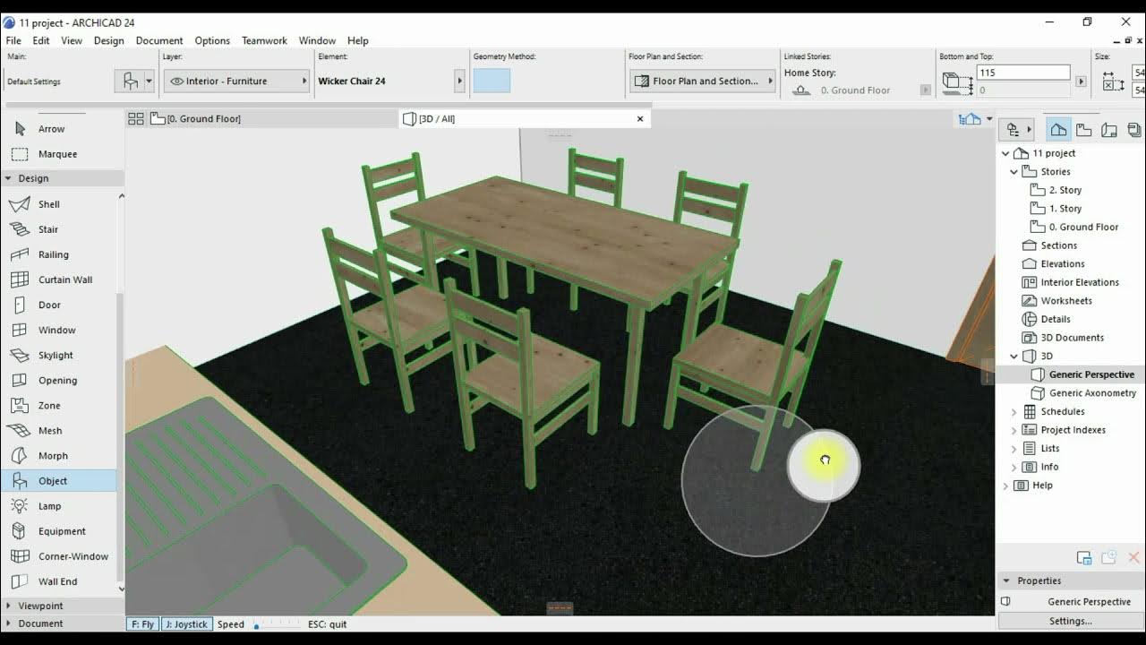 ArchiCAD 24: tutorial camera setting animation how to start [Rwandan ...