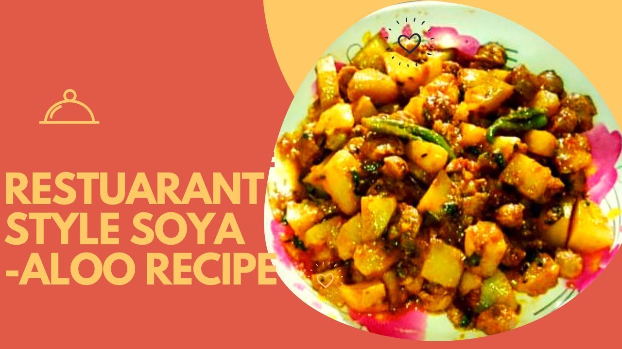 Aloo Soya Chunks Curry Recipe | Restuarant Style Alu Soya Chunks Curry ...