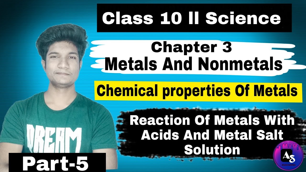 Reaction Of Metals With Acid And Metal Salt Solution l Chapter3 Metal ...