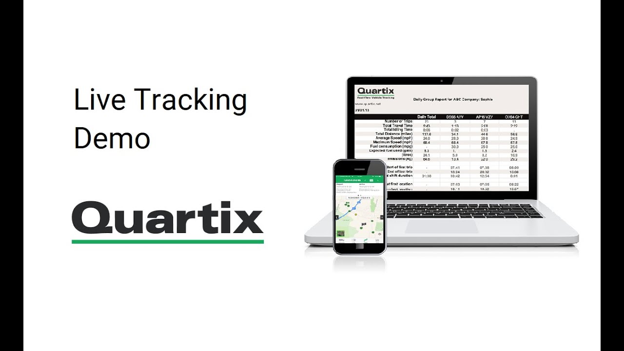 Quartix Live Tracking Demo - YouTube