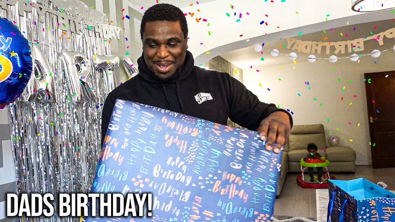 DADS SURPRISE BIRTHDAY GIFTS!! - YouTube