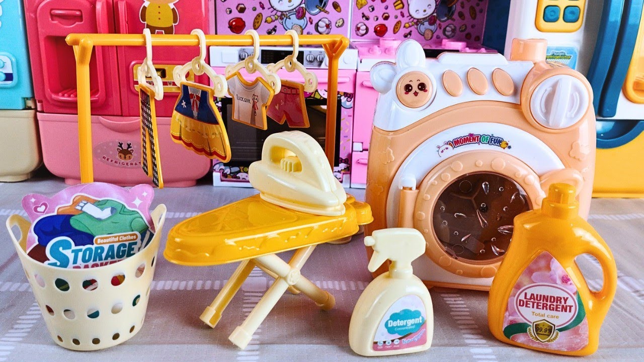 1 Minute Satisfying with Unboxing Laundry Machine Set #asmrvideo - YouTube