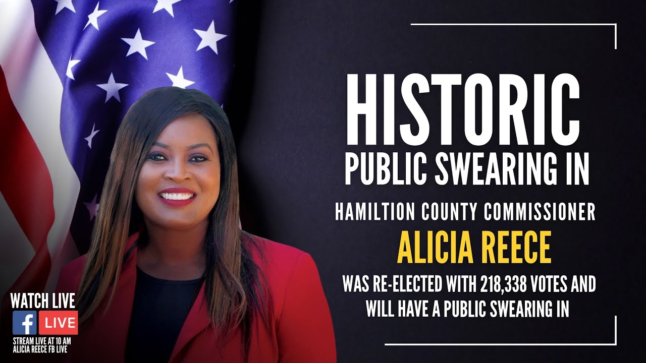 Hamilton County commissioner Alicia Reece reelected and sworn in ...