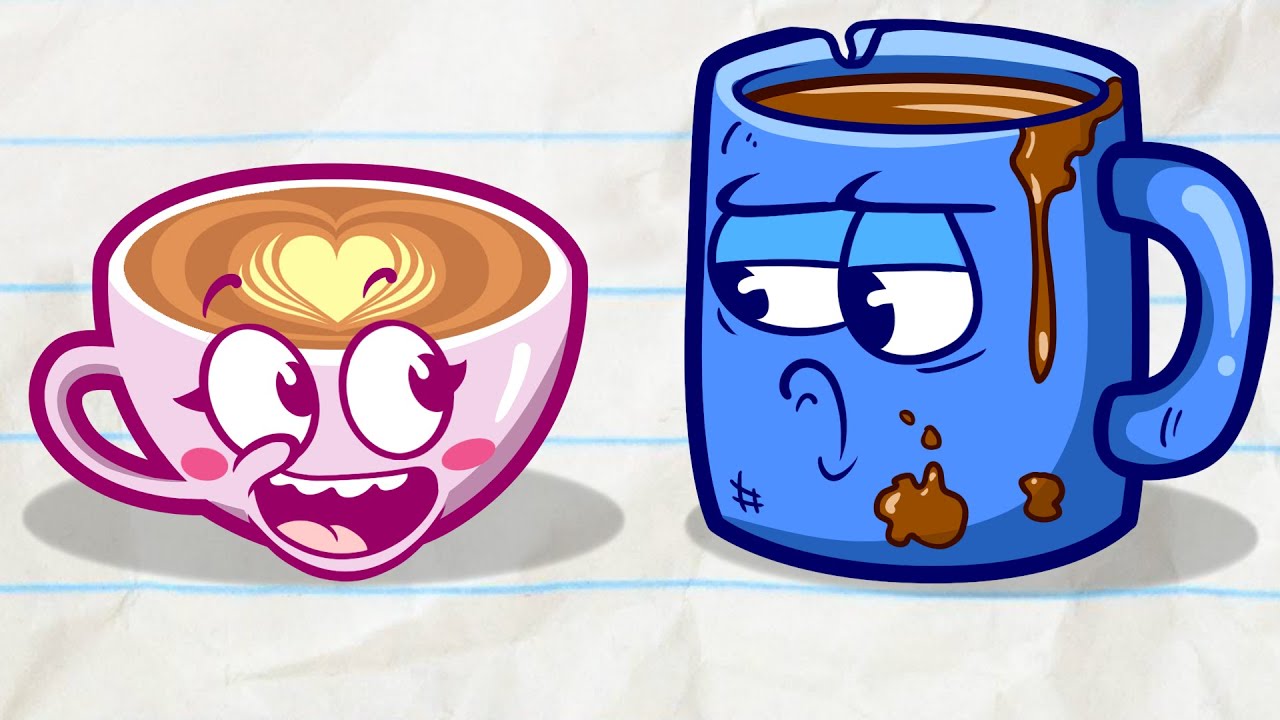 Pencilmate's Coffee Obsession! | Animated Cartoons Characters ...