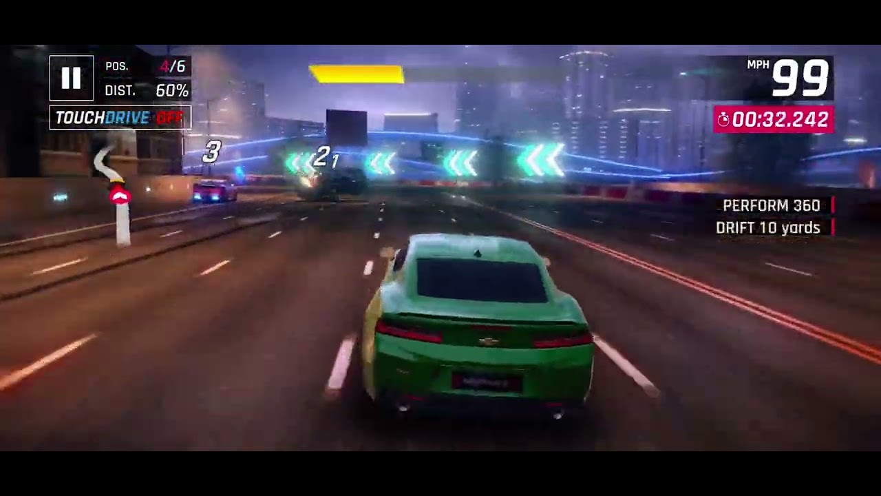 Asphalt 9 - second Camaro race - YouTube