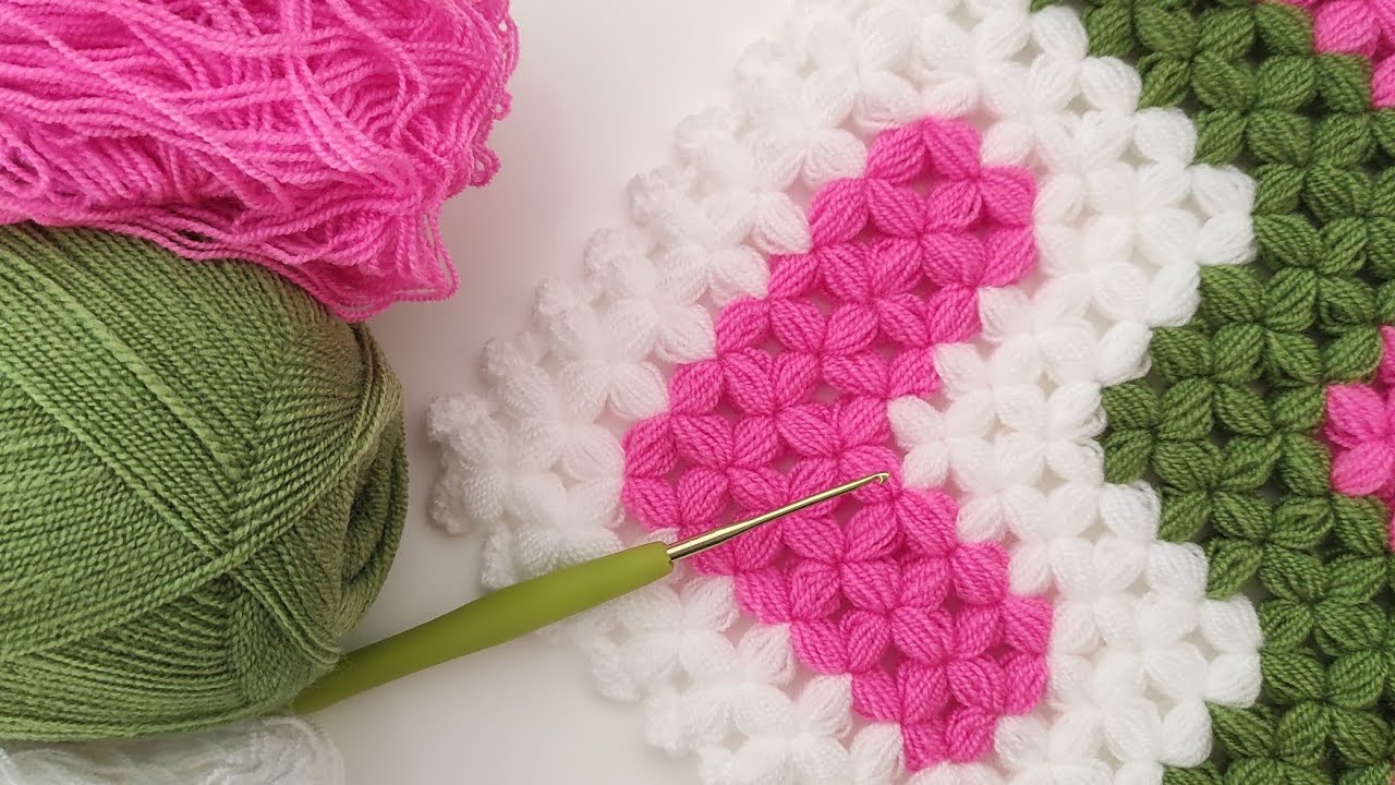 💯👌perfect & free geometric crochet pattern - easy crochet square ...