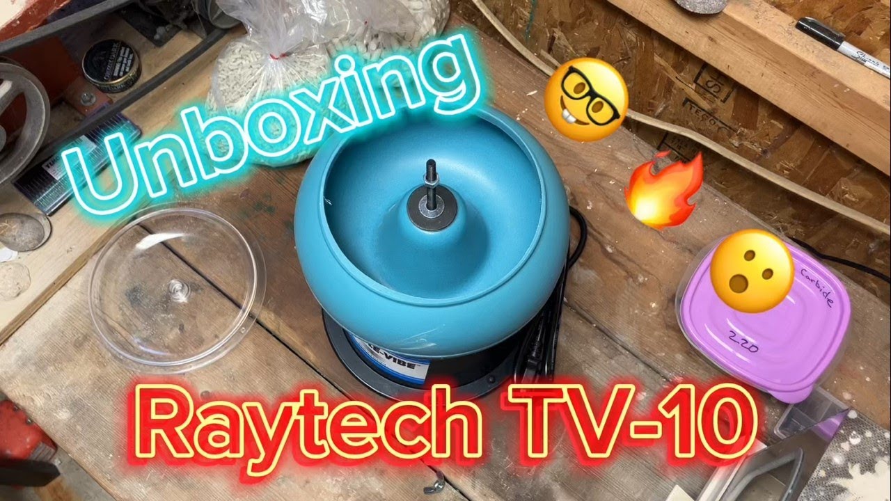 Raytech TV-10 Vibratory Tumbler Unbox and Set-Up - YouTube