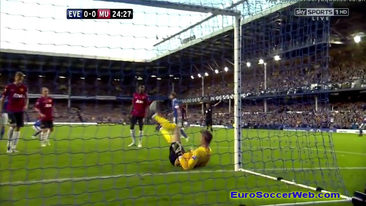 ManU vs Everton First Half Highlights - YouTube