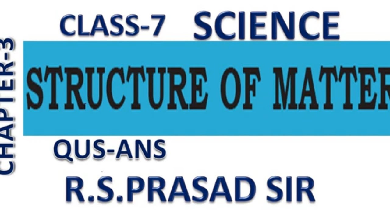 class 7 science structure of matter chapter 3 question answer - YouTube