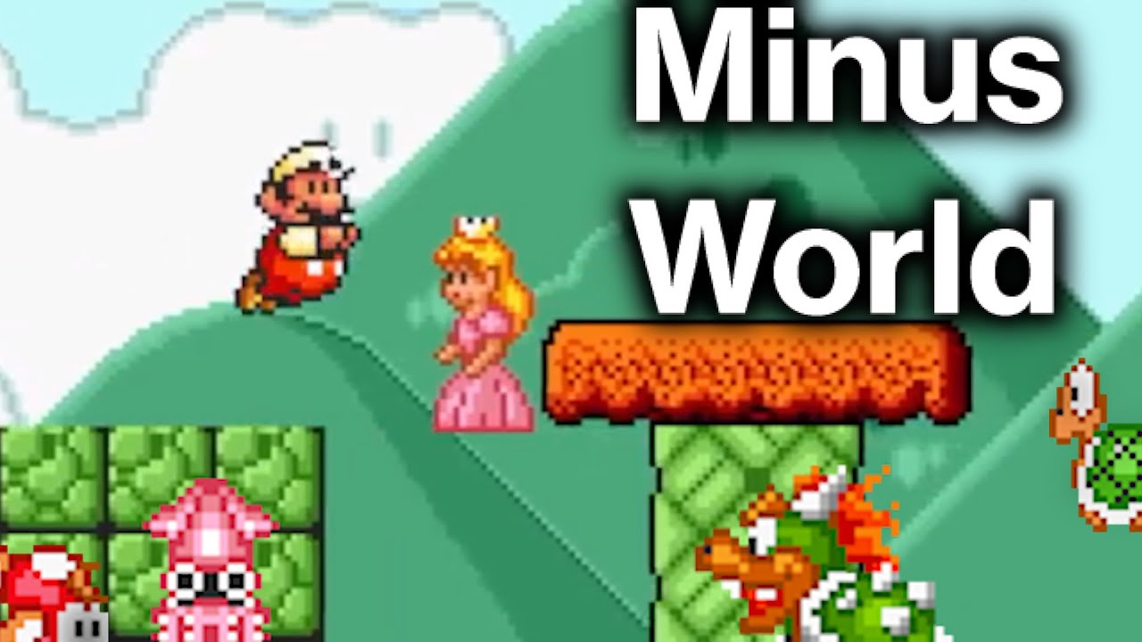 Minus World Levels in Super Mario Bros. X (SMBX) - YouTube