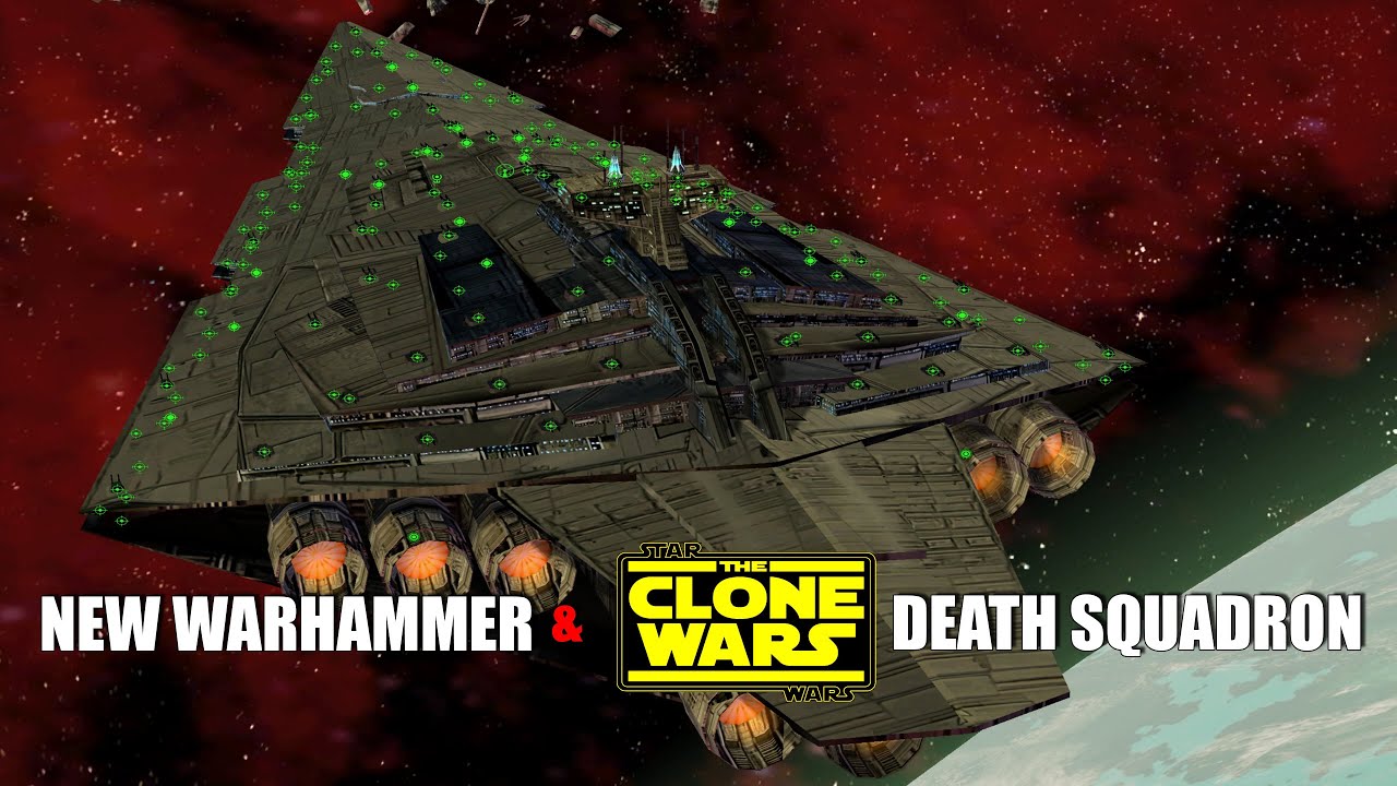 NEW Warhammer Hvy Battlecruiser & The Clone Wars Republic Death Squadron #starwars - YouTube