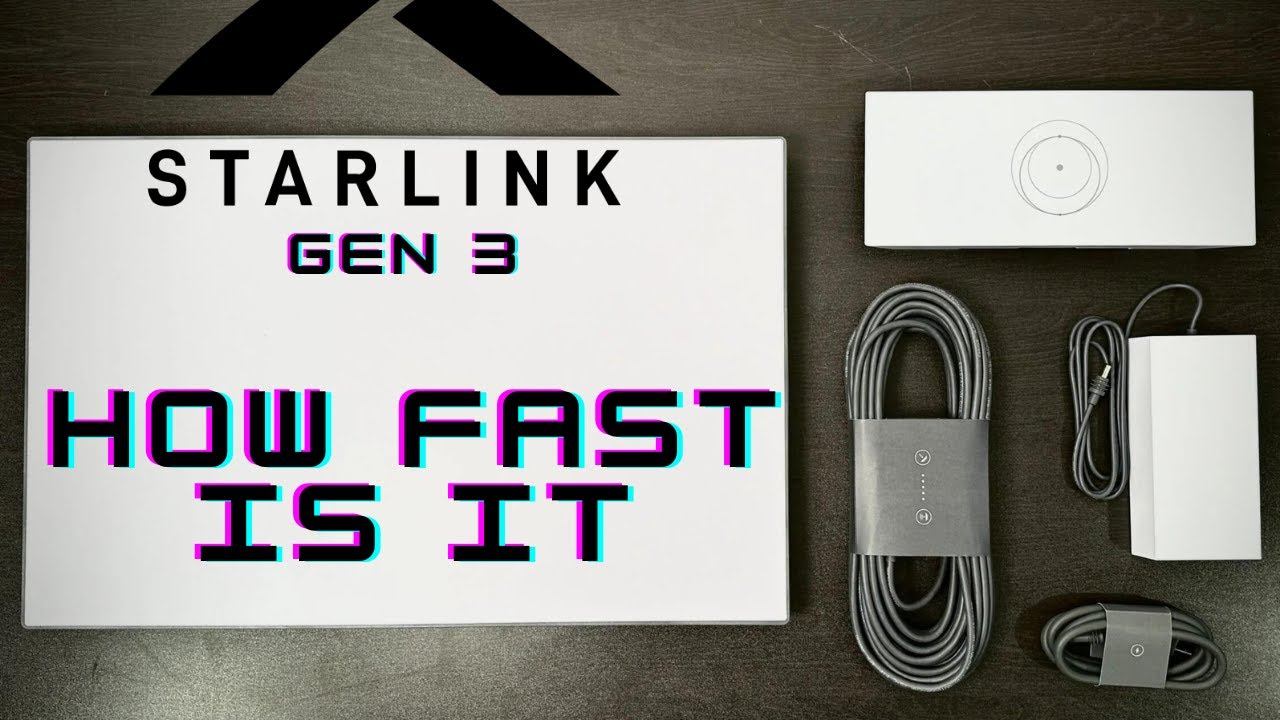 Starlink Gen 3 Unboxing, Setup, Measurements and Speed Test - YouTube