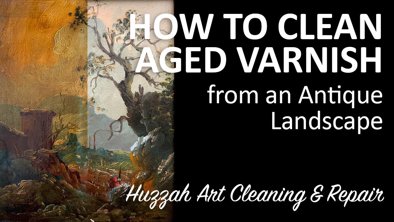 ASMR: How to Clean Aged Varnish from a Painting - YouTube