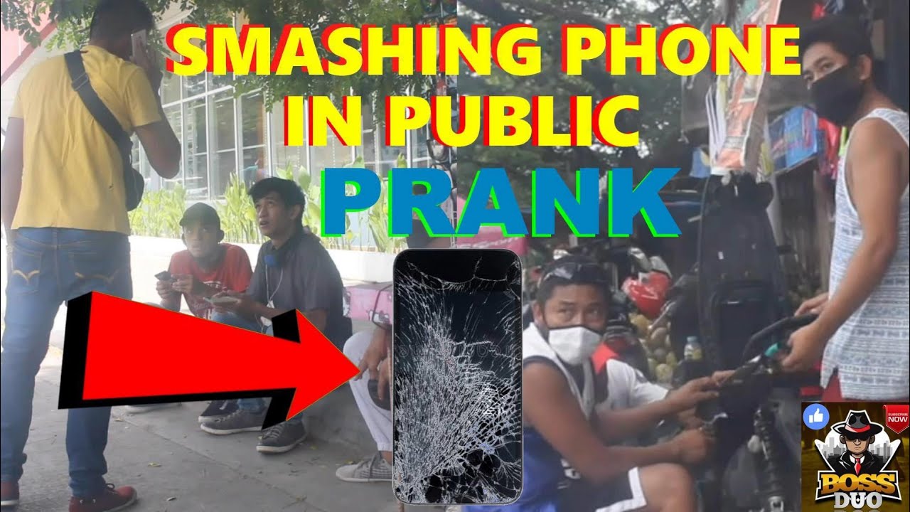 SMASHING PHONE 🇵🇭 PUBLIC PRANK - YouTube