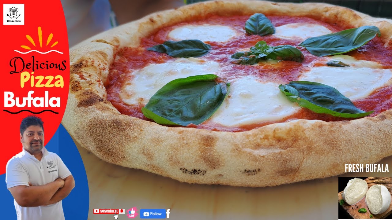 ইতালিয়ান বুফালো পিজ্জা রেসিপি🍕How to make delicious pizza bufala ...