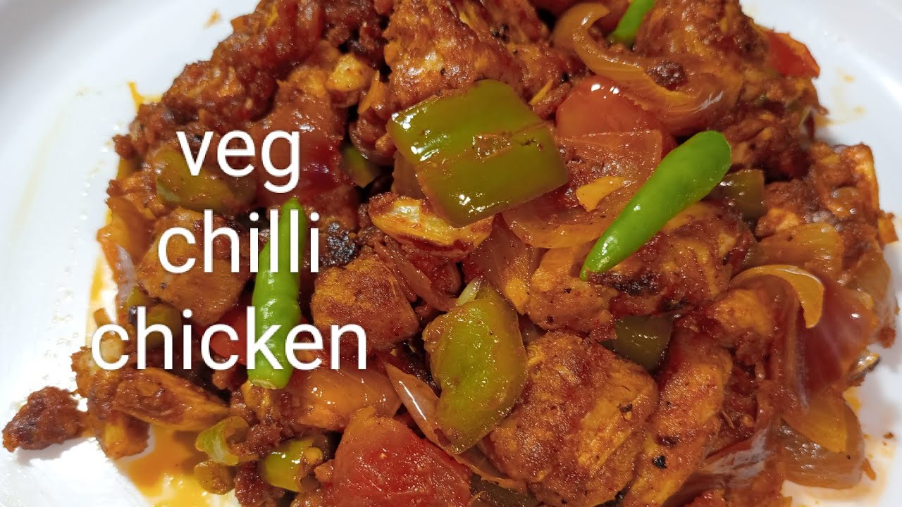 #Veg chilli chicken#to aaj hum veg logo ke liye banate hain#veg chilli ...