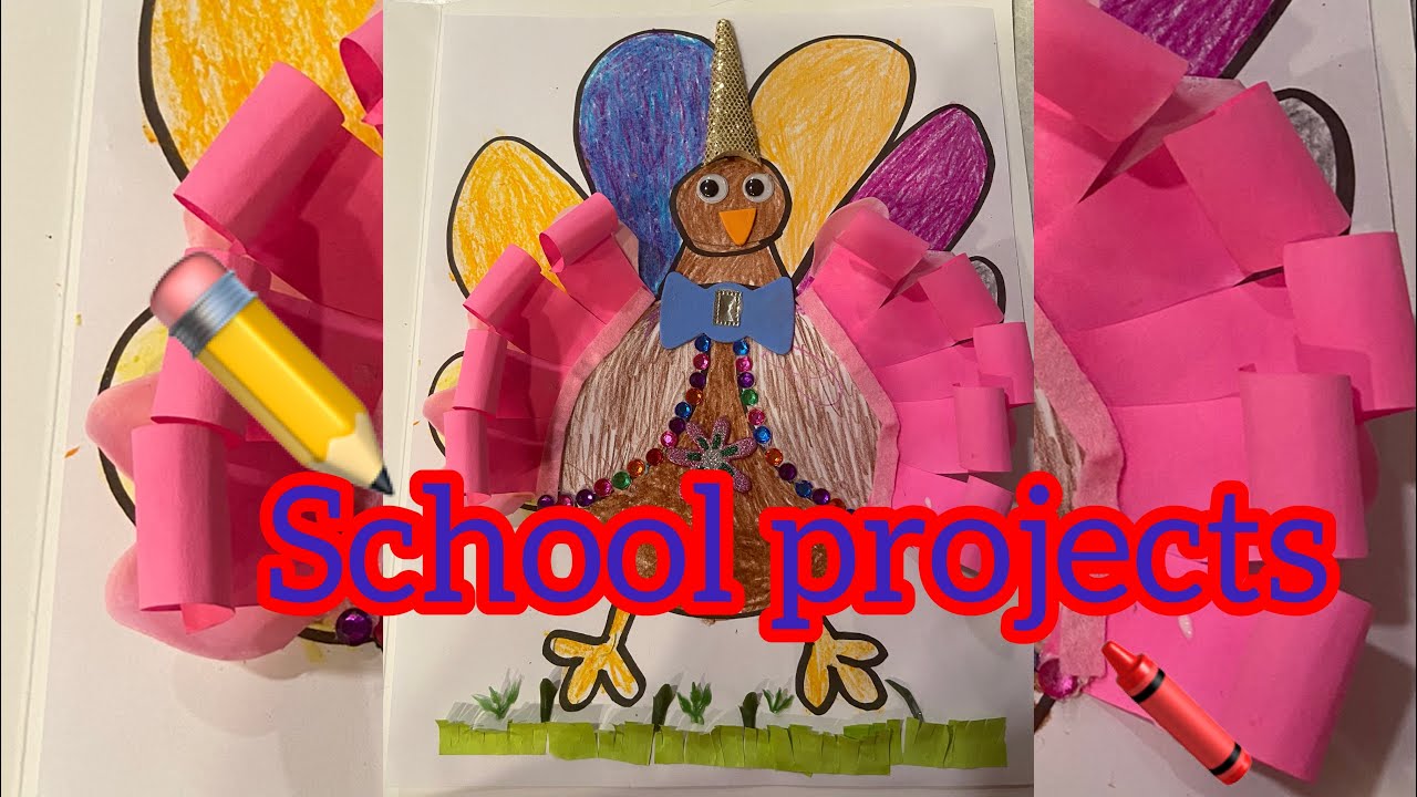 Kids School Project Turkey-Thanksgiving - YouTube